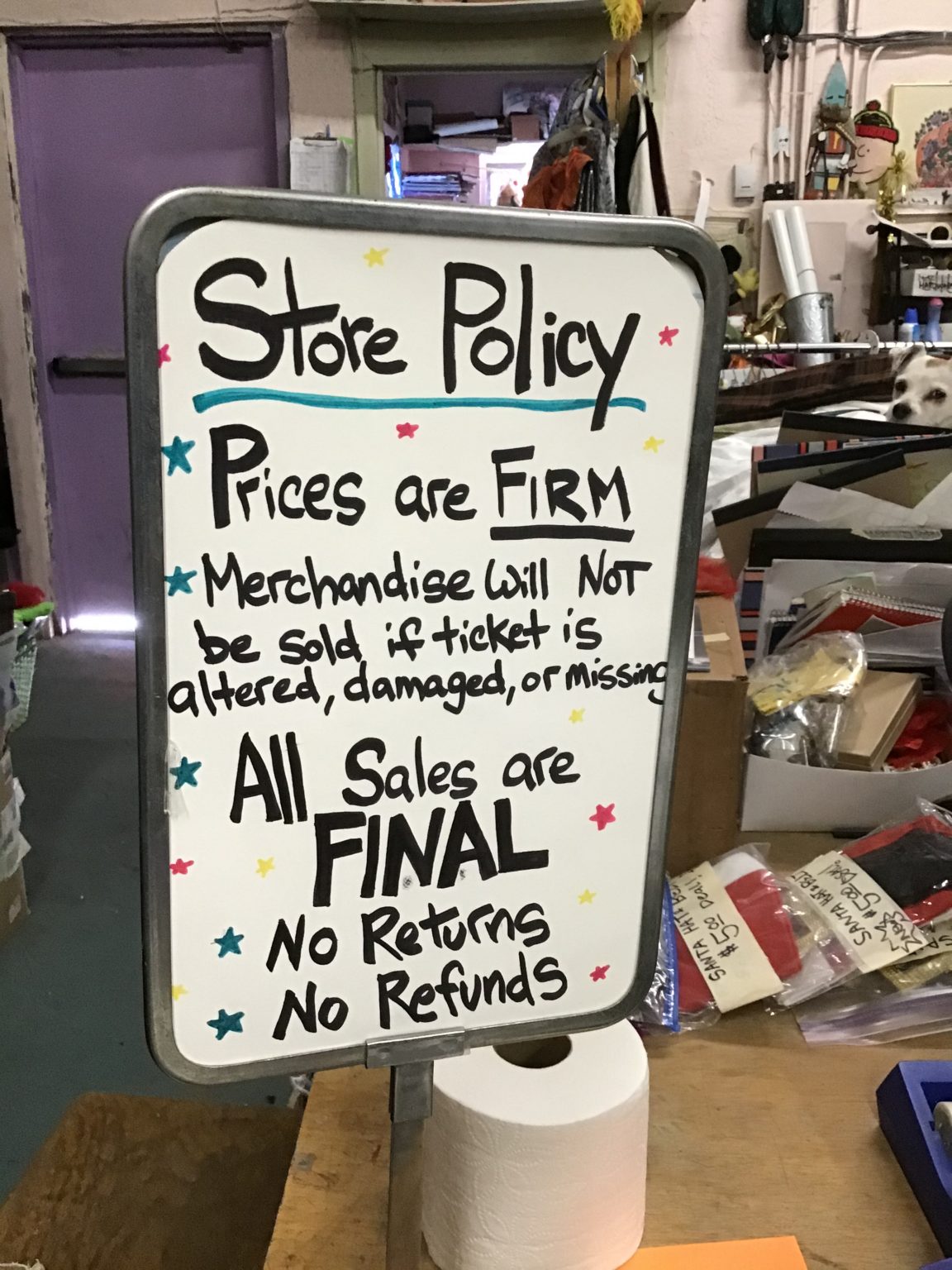 Shop Policy - Tucson Thrift Shop